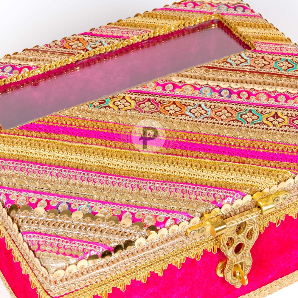 Hot Pink Satrangi Chura Kaleera Box – Pataaree Studios Pvt Ltd