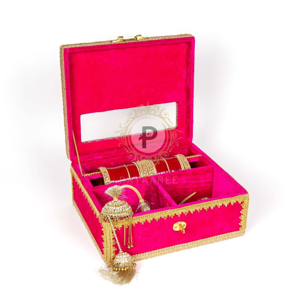 Hot Pink Satrangi Chura Kaleera Box – Pataaree Studios Pvt Ltd