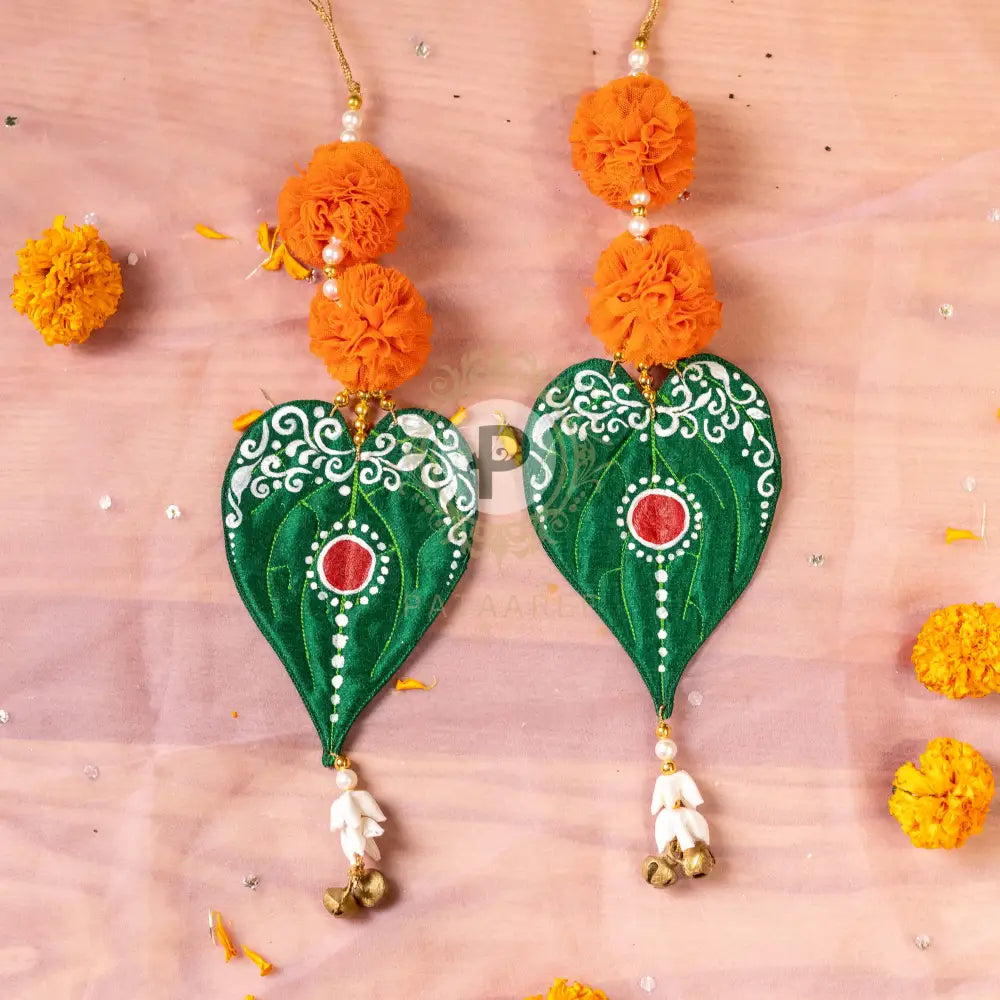 Shop Paan Patti Tilak Toran (Pair) - Festive Decorative Door Hanging ...